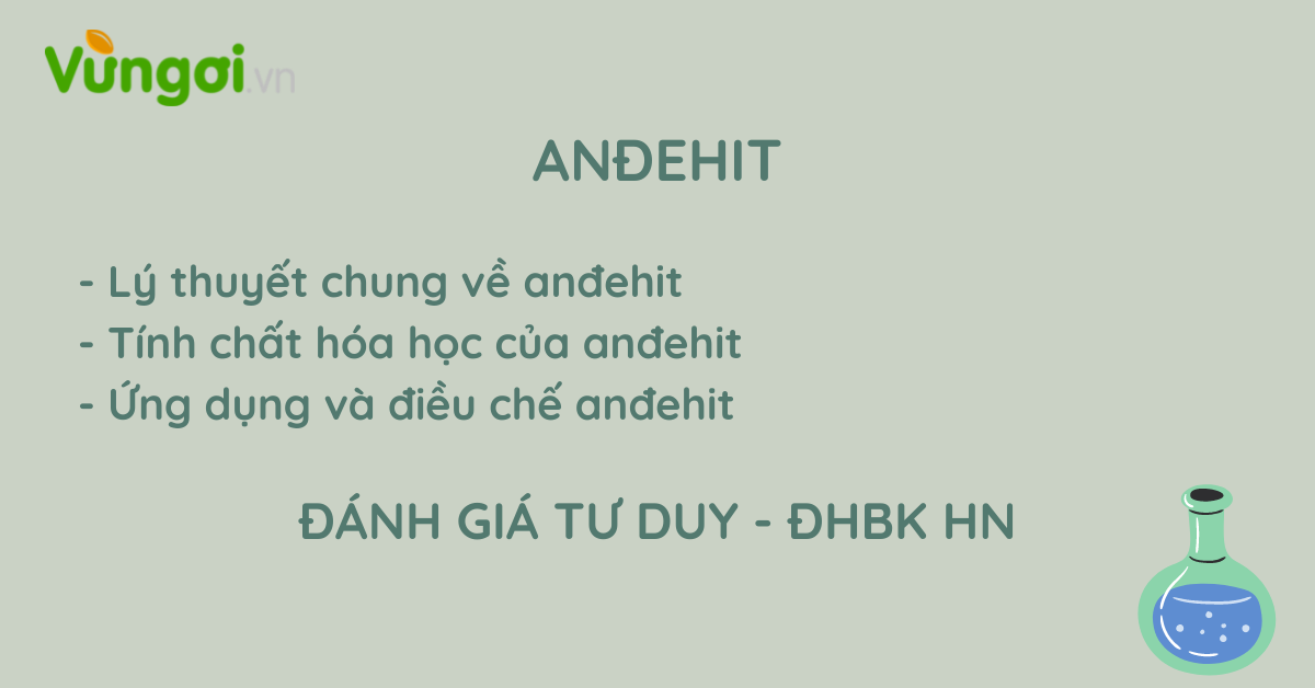 Lý thuyết anđehit tự chọn ĐGTD ĐHBK HN